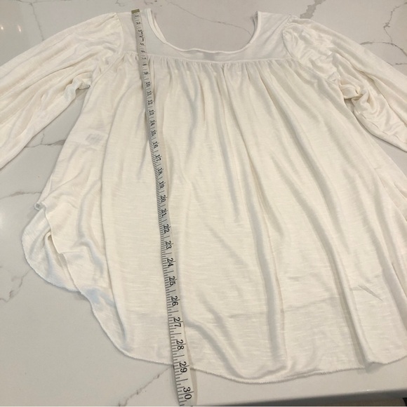 Joe Boxer | Tops | Joe Boxer White Blue Embroidered Peasant Square Neck ...